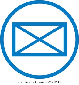 New Message Envelope Icon Vector Illustration Stock Vector (Royalty ...