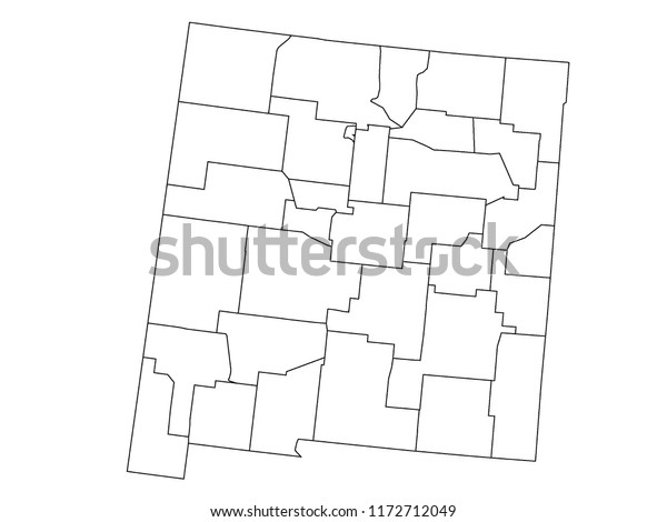 New Mexico County Map Stock Vector (Royalty Free) 1172712049 | Shutterstock
