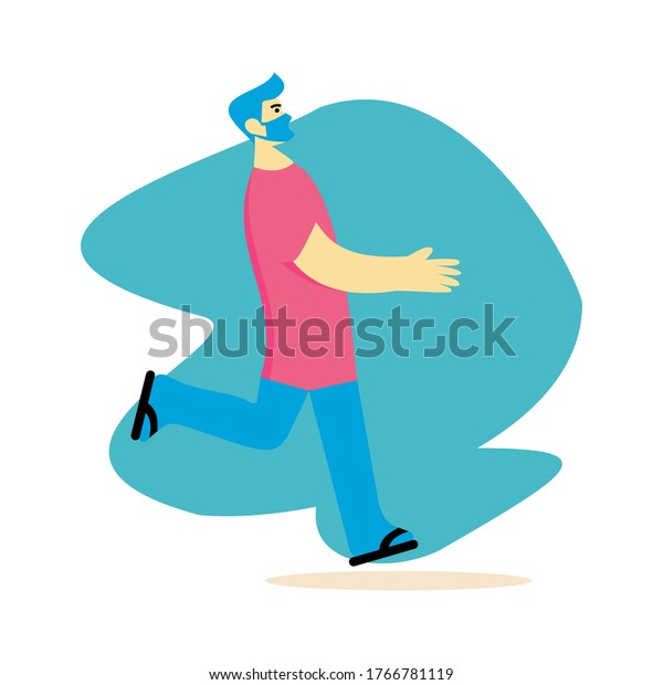 New Normal Flat Design Whole World Stock Vector (Royalty Free ...