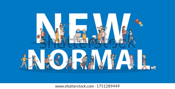 New Normal Ideas Concept Together Creative Stock Vector (Royalty Free ...