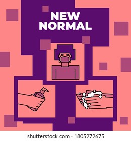 New Normal Information Banner Design Stock Vector (Royalty Free ...