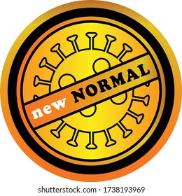 New Normal Logo Concept Word World Stock Vector (Royalty Free ...