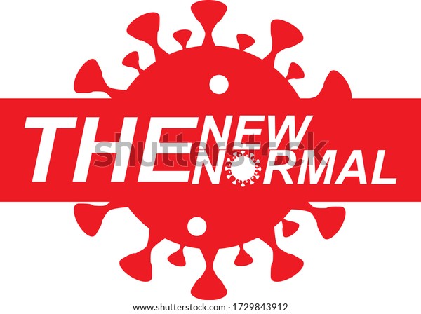 Vector de stock (libre de regalías) sobre New Normal Logo Concept Word ...