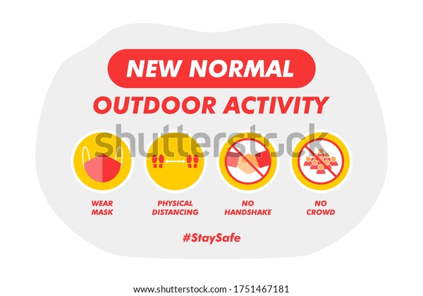 New Normal Outdoor Activity Vector Flat Stock Vector (Royalty Free ...