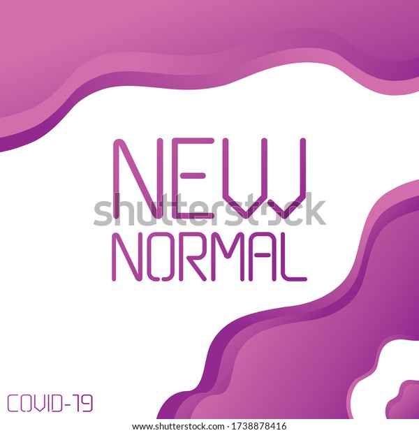New Normal Vector Illustration Banner Liquid Stock Vector (Royalty Free ...