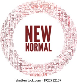 New Normal Vector Illustration Word Cloud Stock Vector (Royalty Free ...