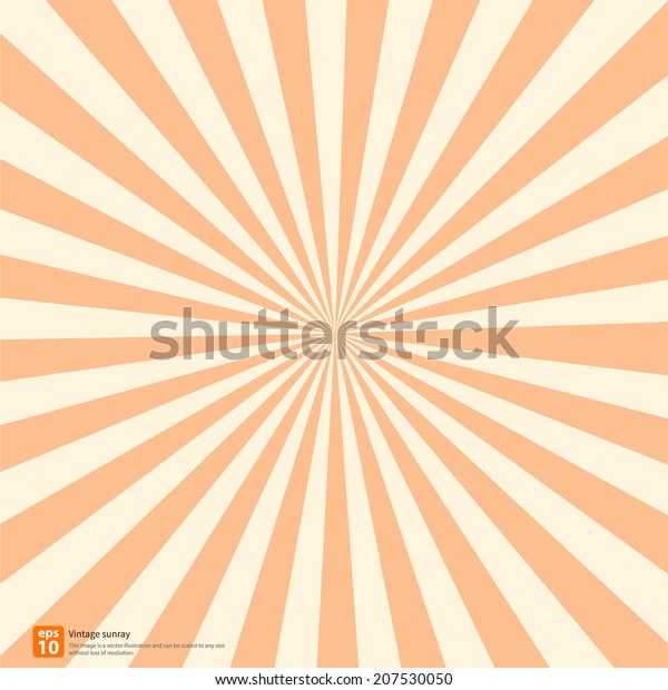 New Orange Rising Sun Sun Raysun Stock Vector (Royalty Free) 207530050 ...