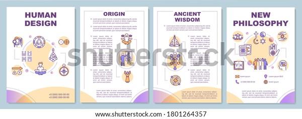 New Philosophy Brochure Template Origin Human Stock Vector (Royalty ...