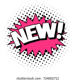 New Pop Art Cartoon Comic Stock Vector (Royalty Free) 724002712 ...