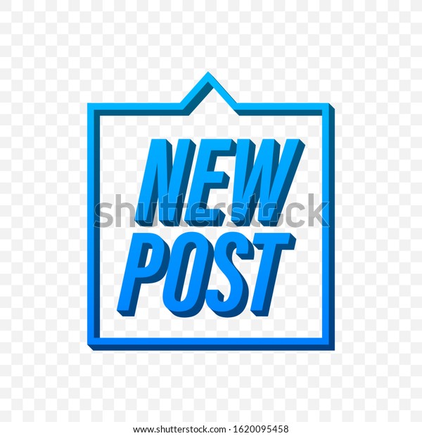 New Post Social Media Buttons Vector Stock Vector (Royalty Free ...