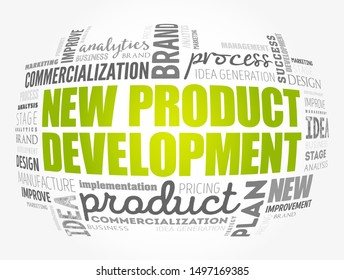 New Product Development Word Cloud Collage Stock Vector (Royalty Free ...