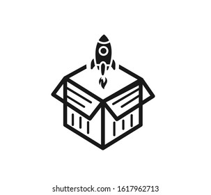 New Product Launch Icon Product Release Stock Vector (Royalty Free ...