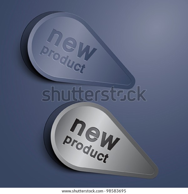 New Product Stickers Tags Vector Stock Vector (Royalty Free) 98583695 ...