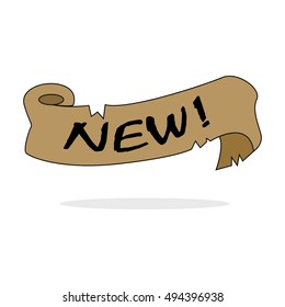 New Ribbon Ripped Torn Stock Vector (Royalty Free) 494396938 | Shutterstock