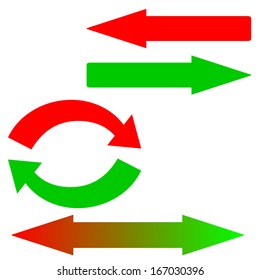 Rgb Arrows On White Background Stock Illustration 80330149 | Shutterstock
