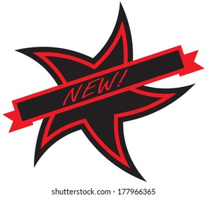New Sign Sticker Stock Vector (Royalty Free) 177966365 | Shutterstock