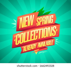 New Spring Collections Already Available Vector Stock Vector (Royalty ...