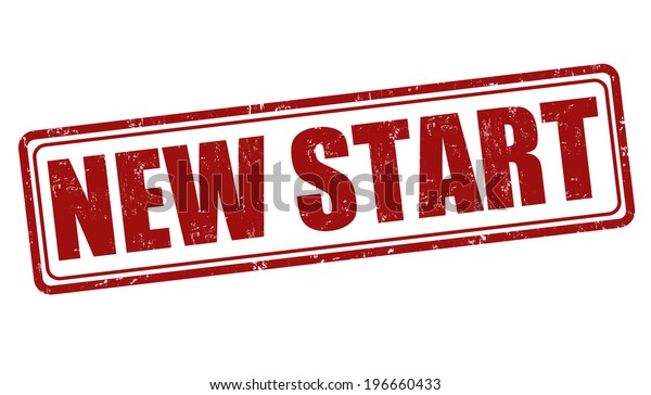 New Start Grunge Rubber Stamp On Stock Vector (Royalty Free) 196660433 ...