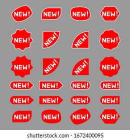 New Tag Icon New Sticker Sets Stock Vector (Royalty Free) 1672400095 ...