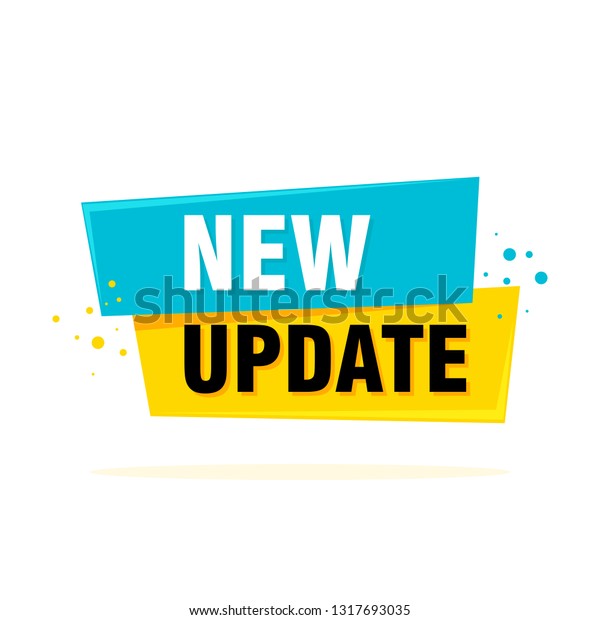 New Update Banner Template Isolated On Stock Vector (Royalty Free ... New Update Banner Template Isolated On Stock Vector (Royalty Free ...