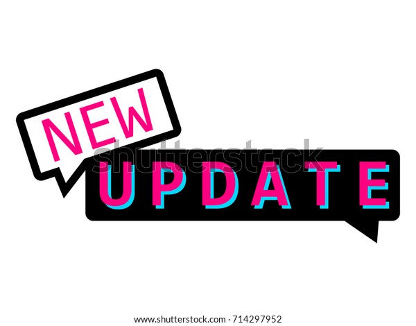 New Update Banner Template Isolated On 스톡 벡터(로열티 프리) 714297952