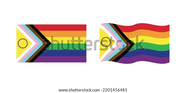 New Updated Lgbtq Pride Flag Vector Stock Vector (Royalty Free ...