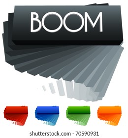 New Wave Advertising Banners Floating Rectangles Stock Vector (Royalty ...