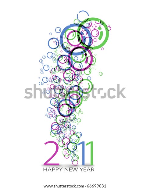 New Year 2011 Colorful Background Design Stock Vector (Royalty Free ...