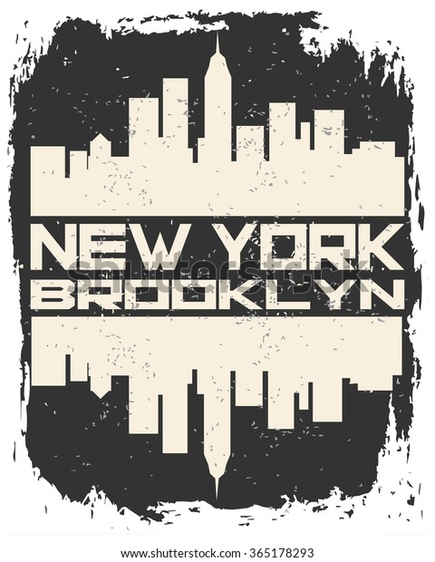 New York City Concept Logo Label Stock Vector (Royalty Free) 365178293