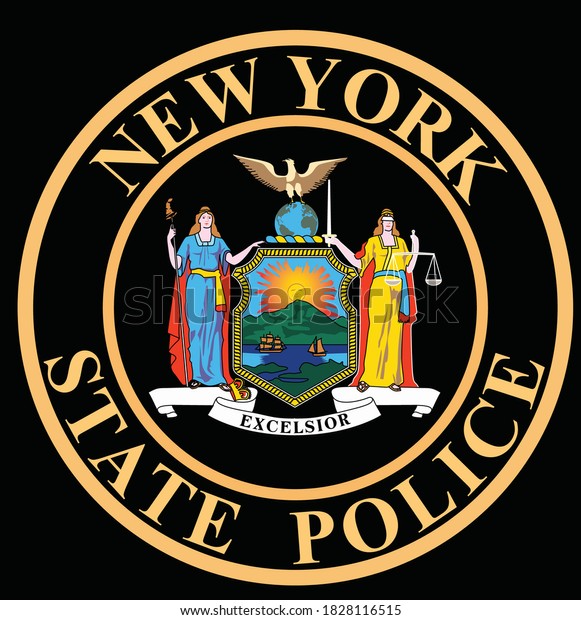 New York Police Logo Vector Stock Vector (Royalty Free) 1828116515