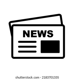 News Articles Newspaper Symbol Vector Stock Vector (Royalty Free ...