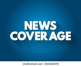 News Coverage Text Quote Concept Background Stock Vector (Royalty Free ...