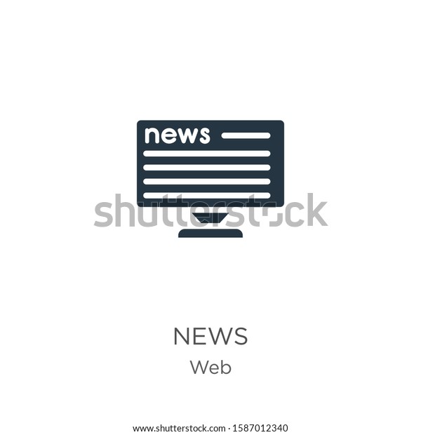 News Logo Icon Vector Trendy Flat Stock Vector (Royalty Free ...