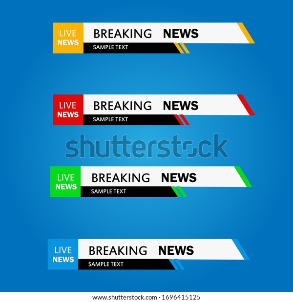 News Lower Thirds Pack Lower Third Stock Vector (Royalty Free ...
