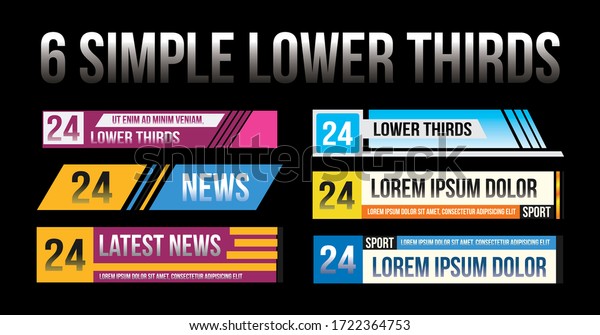 News Lower Thirds Vector Pack Stock Vector (Royalty Free) 1722364753 ...