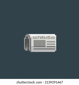 News Paper Pixel Style Stock Vector (Royalty Free) 2139291467 ...