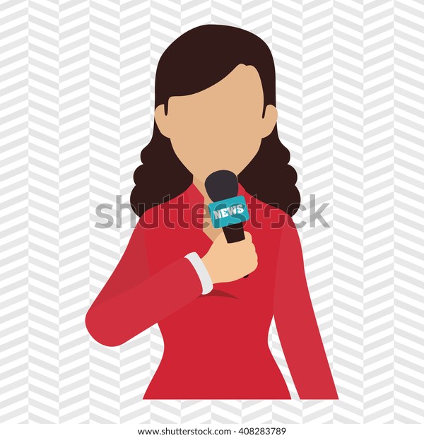 news reporter design