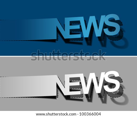 News Vector Sticker Label Text Design Stock Vector (Royalty Free ...