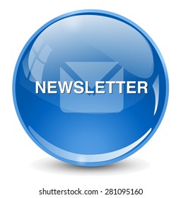 Newsletter Button Stock Vector (Royalty Free) 281095160 | Shutterstock