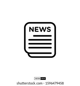 Newspaper Icon Design Inspiration Vector Template Stock Vector (Royalty ...