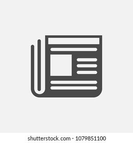 Newspaper Vector Icon National Post Headline Stock Vector (Royalty Free ...