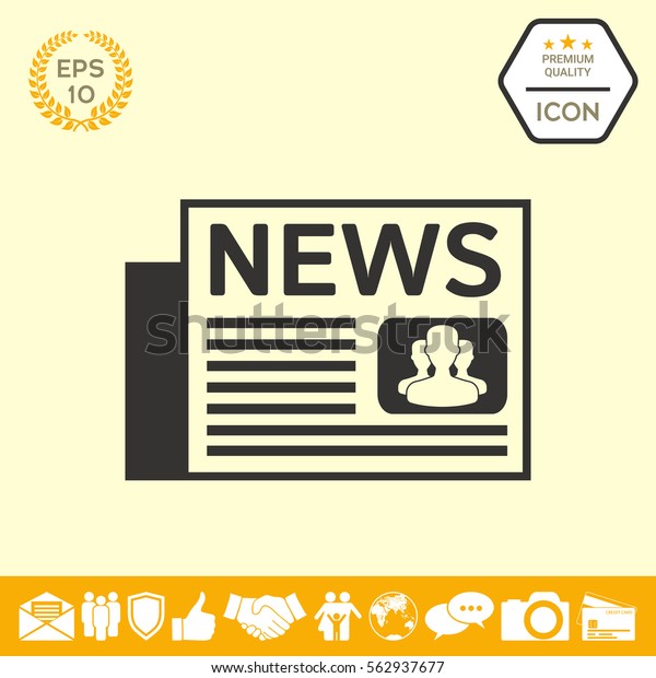 Newspapers Symbol Stock Vector (Royalty Free) 562937677 | Shutterstock