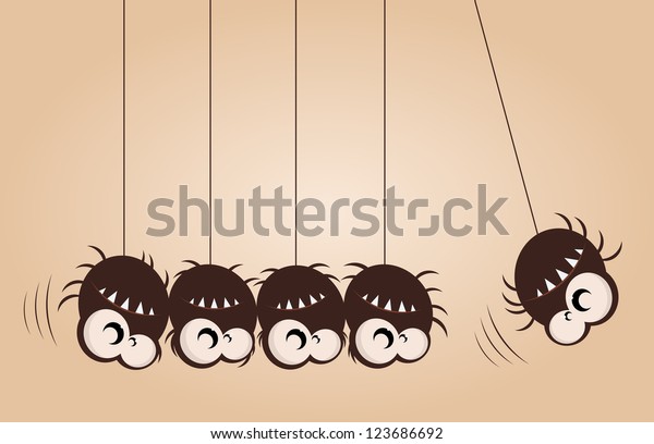 Newton Cradle Spiders: เวกเตอร์สต็อก (ปลอดค่าลิขสิทธิ์) 123686692 ...