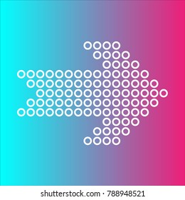 Next Arrow Icon Vector Dotted Arrow Stock Vector (Royalty Free ...