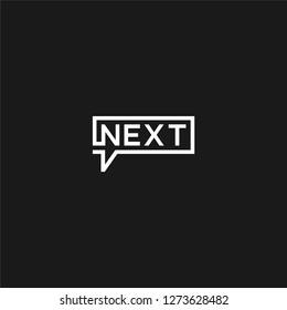 Next Arrow Modern Logo Concept Vector Stock Vector (Royalty Free ...