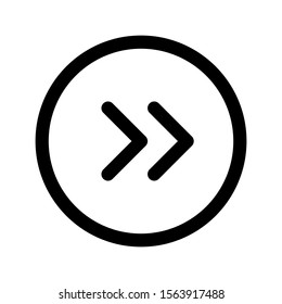 Next Button Icon Arrows Pointing Right Stock Vector (Royalty Free ...
