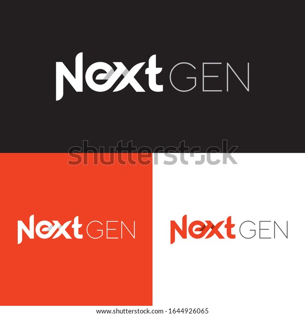 Next Generation Logo Abstract Minimalism Light Stock Vector (Royalty ...