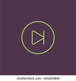 Next Icon Media Player Button Vector Stock Vector (Royalty Free ...