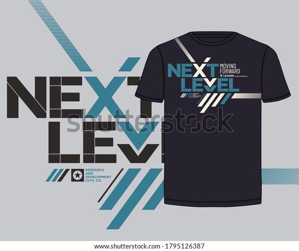 Next Level Stylish Typography Slogan Tshirt Stok Vektör (Telifsiz ...
