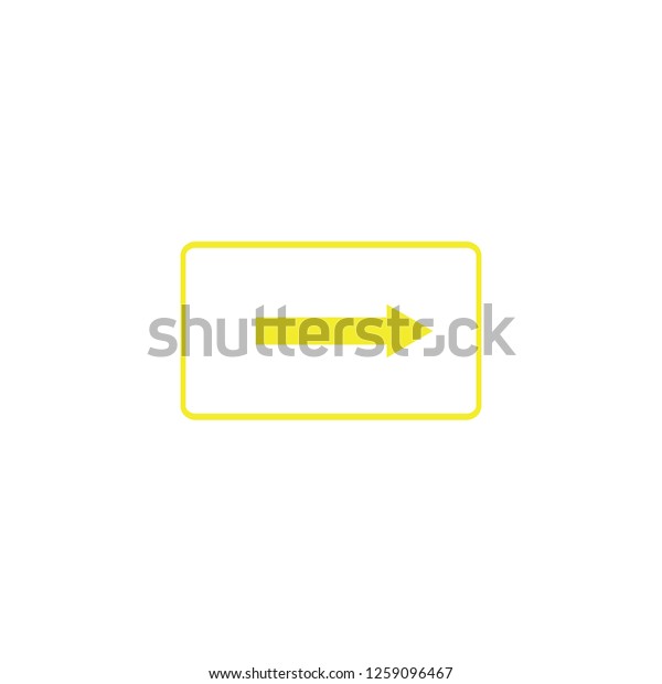 Next Signarrow Icon On White Background Stock Vector (Royalty Free ...